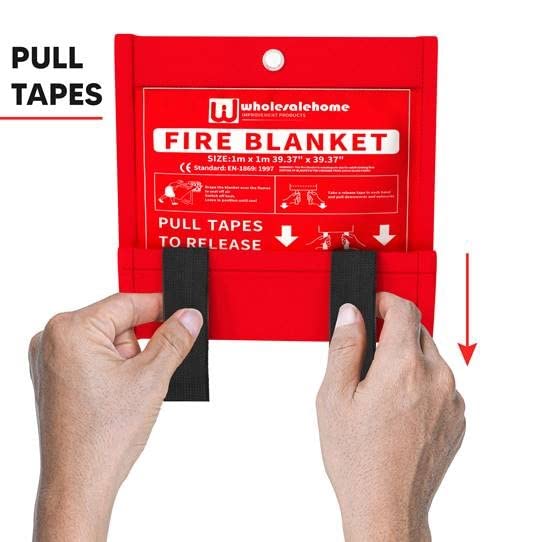 Kidde FA110 Multi Purpose Fire Extinguishers for The House and Boat with Wall Mount Bracket, (Rating 1-A:10-B:C) Includes Wholesalehome Fire Blanket