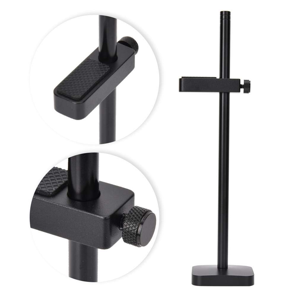 Graphics Card Holder, Universal Aluminum VC-2 Anodic Polishing Adjustable Graphics Card Bracket, for Computer Cases(Black)