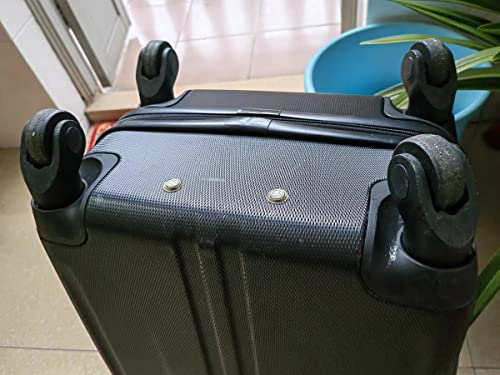Zerone Luggage Wheel, A Pair Black Suitcase Mute Single Row Wheel Universal Luggage Replacement Outdoor Supplies