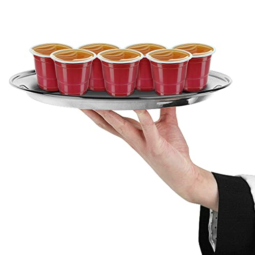 PARTY BARGAINS 2oz Plastic Shot Glasses - (120 Pack) Mini Red Disposable Plastic Shot Cups, Jello Shots, Perfect Size for Serving Condiments, Snacks, Samples and Tastings