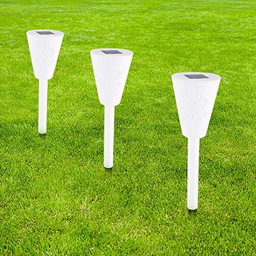 Garden Lamp, Solar Powered Garden Ground Light LED Lawn Lamp for Outdoor Yard Patio for Home Garden Lawn Decor