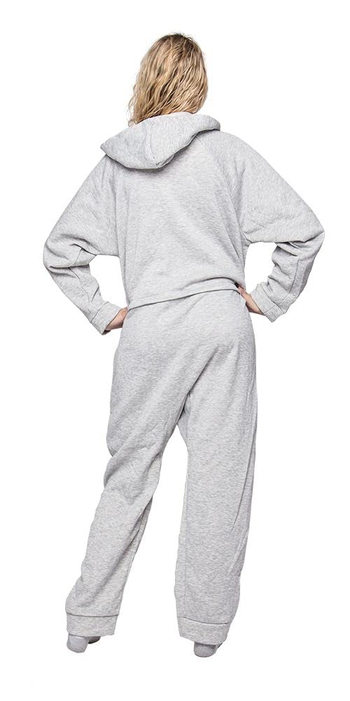 Forever Lazy Heavyweight Adult Onesie - Drift Away Gray - S