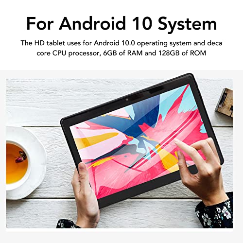 LEYT Tablet PC, 2.4G 5G WiFi 100-240V Front 8MP Rear 16MP 8800mAh 10.1 Inch Photography Tablet for Android 10.0 (US Plug)