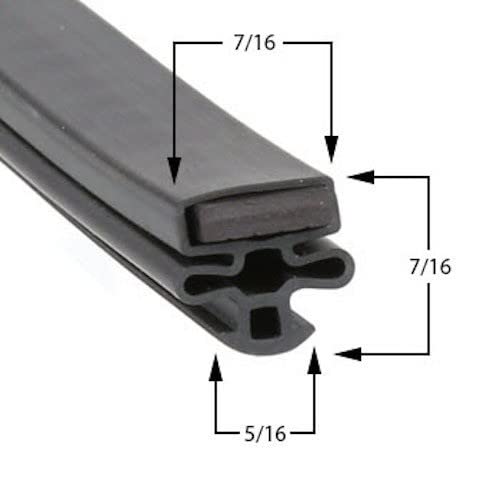 Passeal β 7x28-1-2 Door Gasket Size - 24 1/4 x 59 3/4 - Kelvinator Door Seal for Cooler or Freezer β Compatible with Kelvinator 7x28-1-2 Refrigeration Gasket