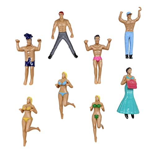 jojofuny Tiny Figurines People Wine Charms 8pcs Cocktail Wine Glass Charms Drink Glass Markers Wine Glass Markers Funny Glass Drink Markers Wine Glass Markers Charms