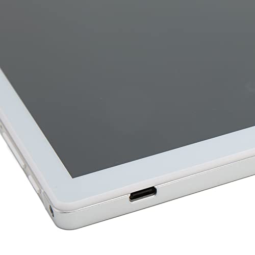 LEYT Tablet Phone, Tablet PC 10.1 Inch 5MP 8MP Dual Camera 100-240V Silver Octa Core CPU for 11 2.4 5GWiFi Play (US Plug)