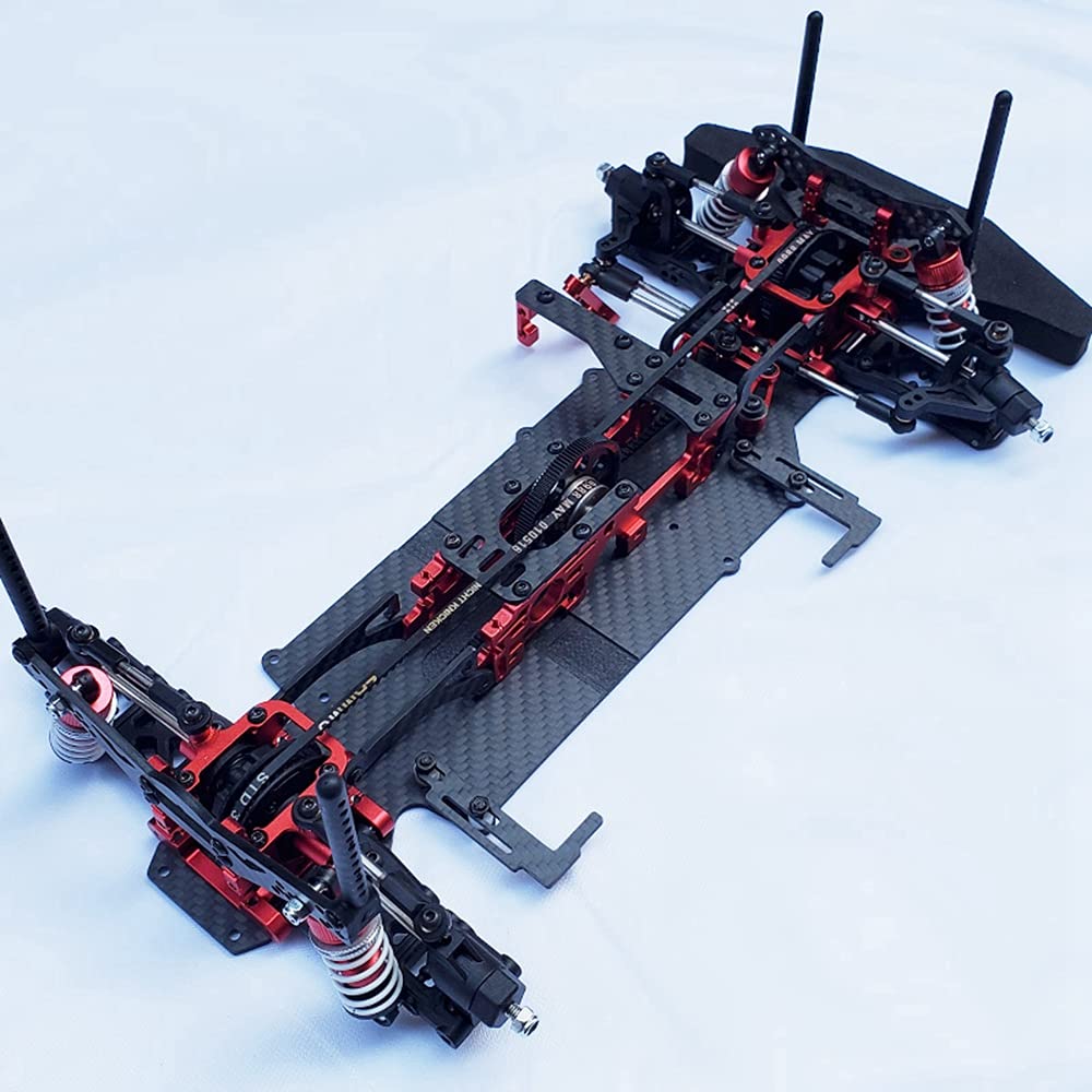 MAKIVI DGW Metal & Carbon Fiber 4WD 1/10 Touring Car On-Road RC Car Kit Chassis
