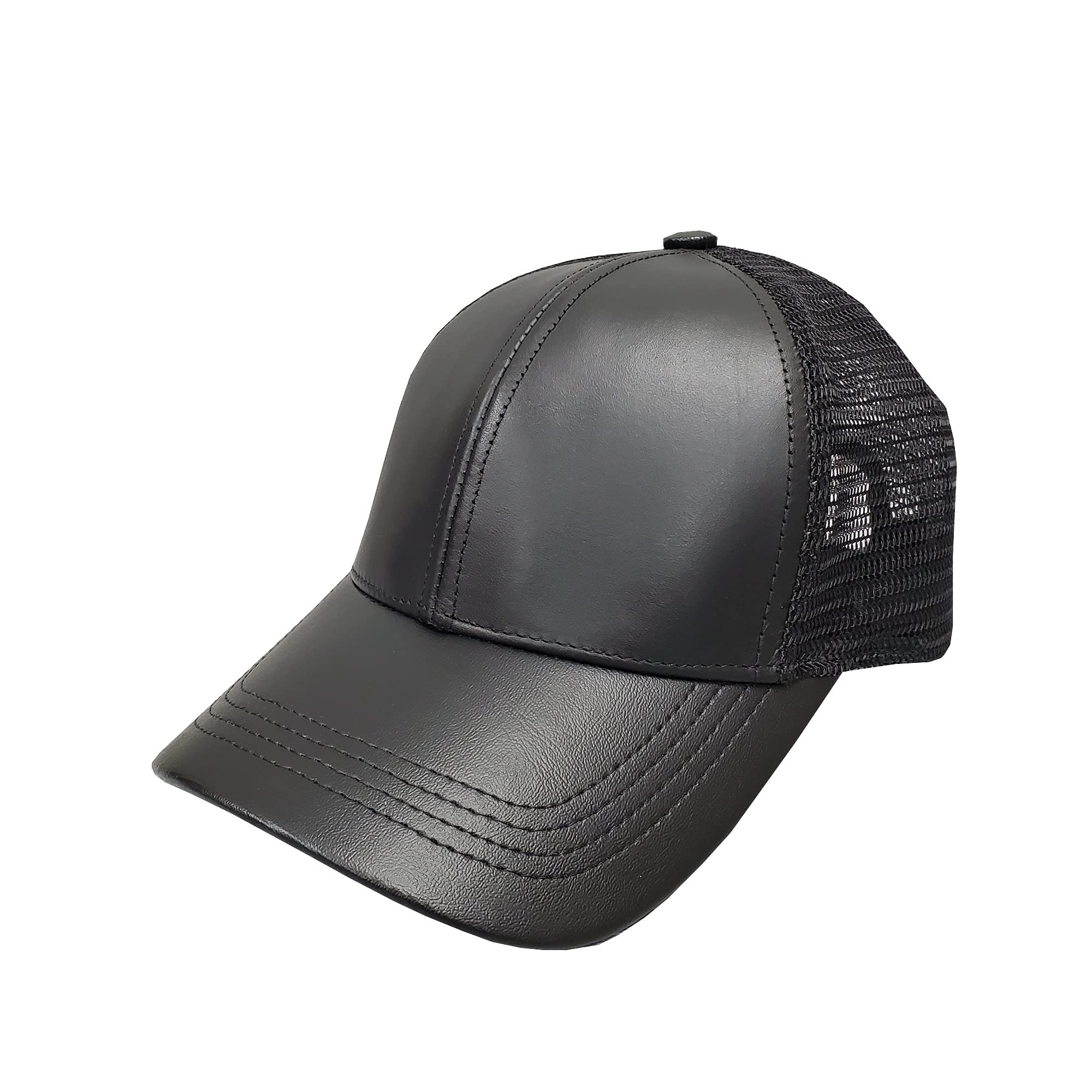 Emstate Trucker Hats Made in USA (Black High Profile)