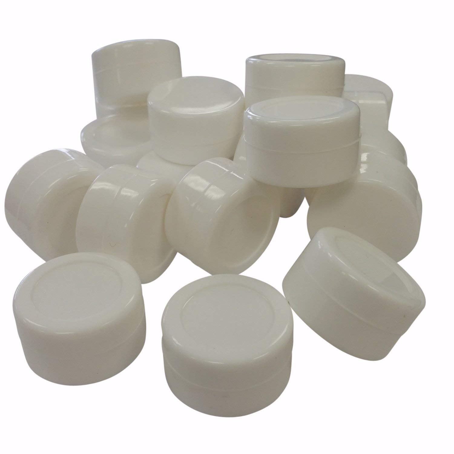HONEYYE 5ML Silicone Container Silicone Jar Box Containers 100PCS White