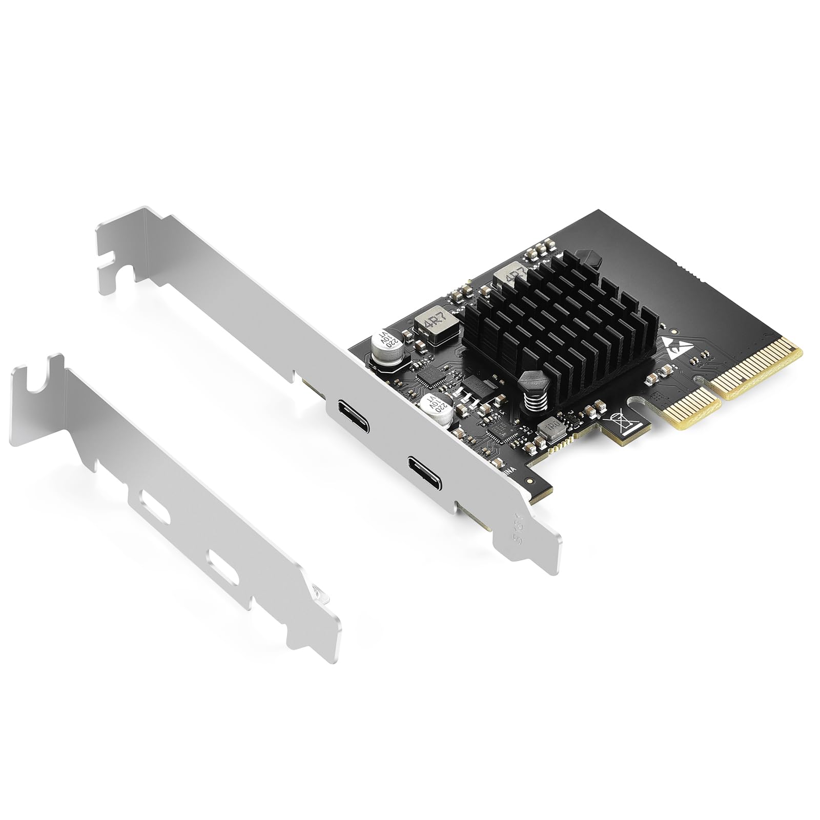 ELUTENG PCIE USB 3.0 Card 4 Ports PCI Expree to USB Expansion Card Super Speed 5Gbps PCI-e USB3 Hub Controller Adapter for Windows 10/8.1/8/7/XP/Vista