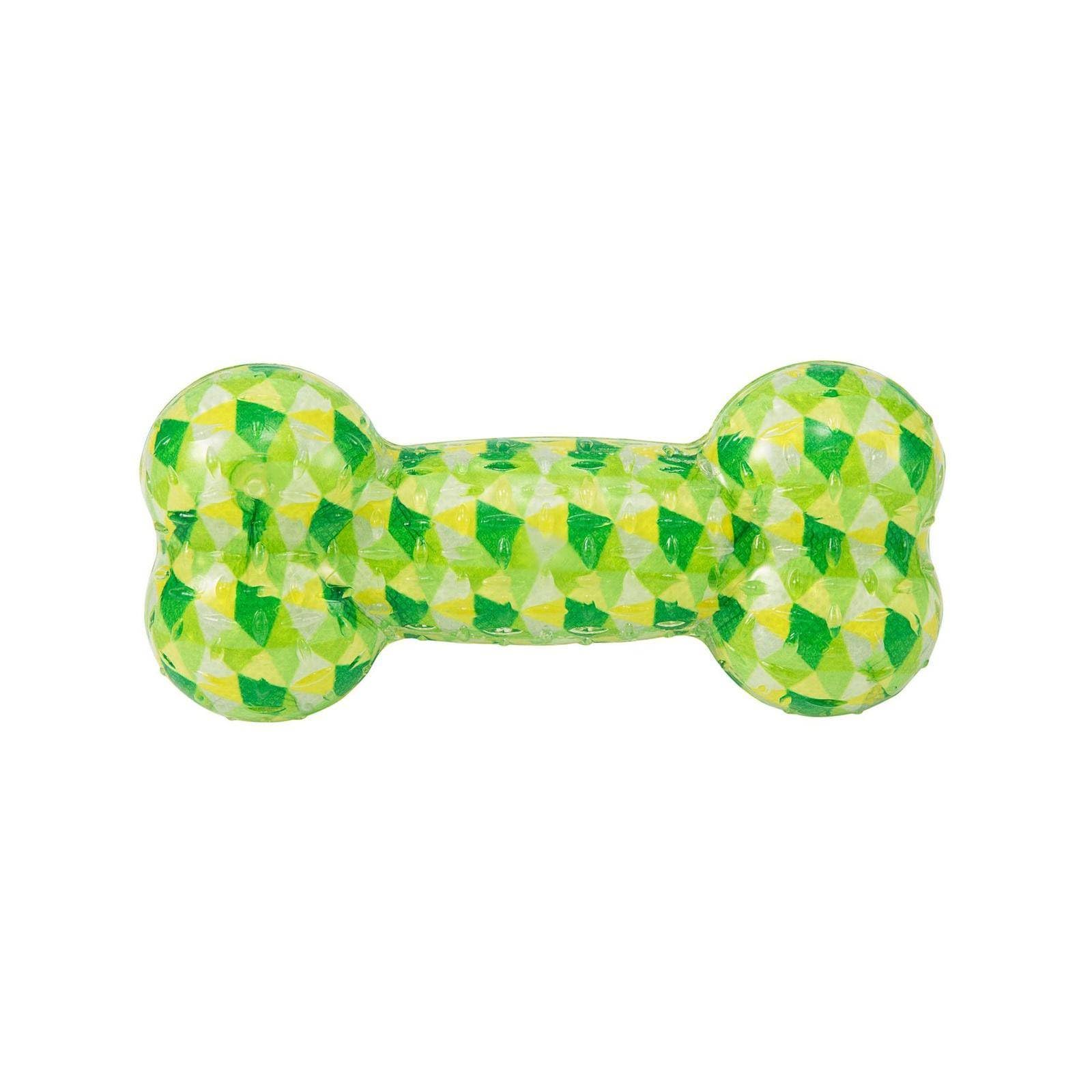 LOQNXQZC Pet molar toy ringing bone dog chewing biting bone molar Rod interactive rubber dog bite training dog, 6.3x2.9x1.6 inch *2