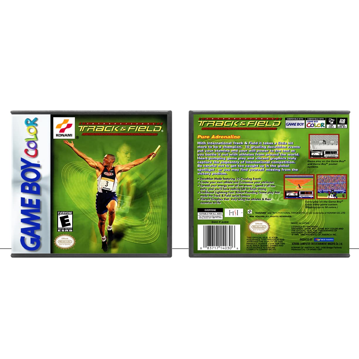 International Track & Field | (GBC) Game Boy Color - Game Case Only - No Game