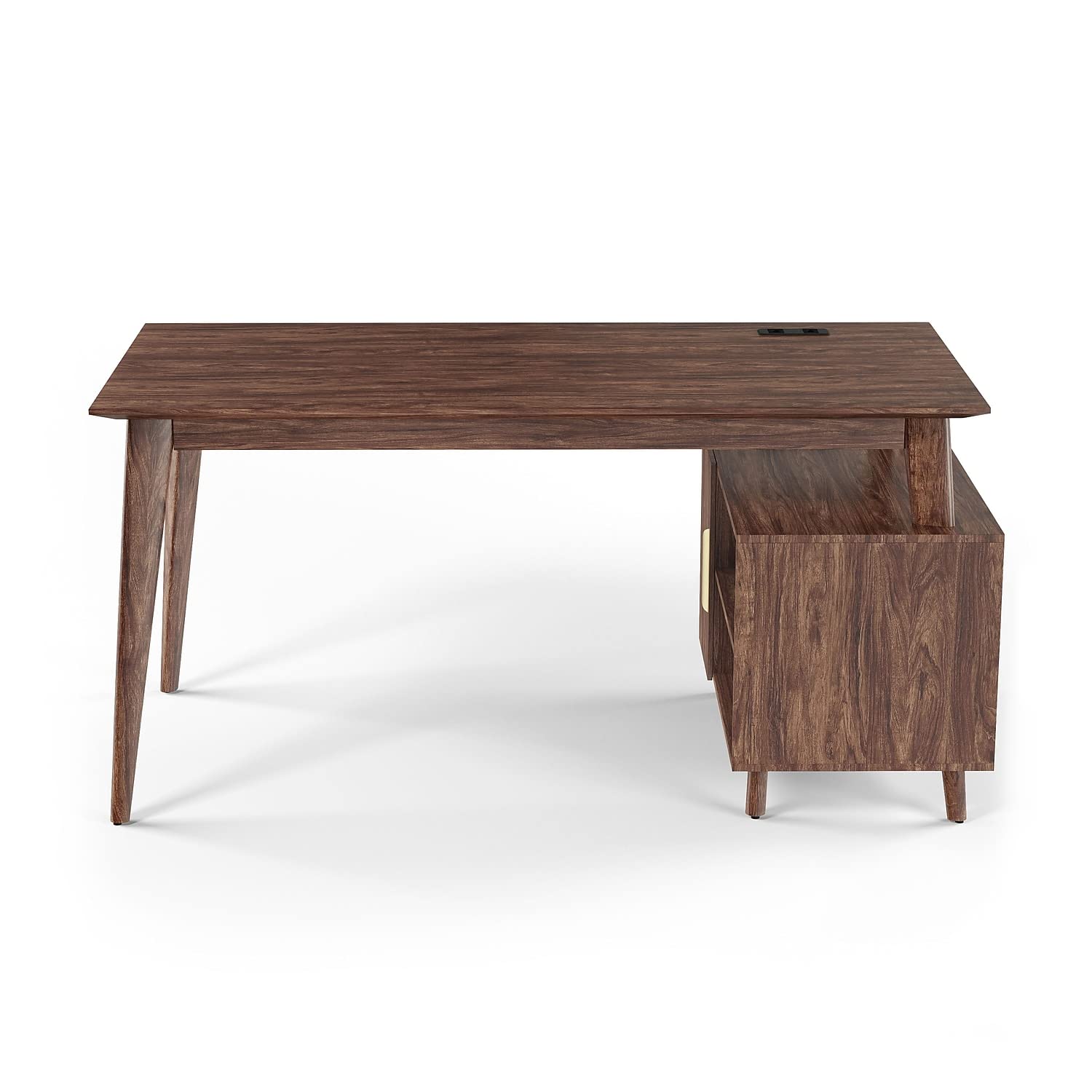 Union & Scale UN56950 MidMod 60 Storage Desk, Espresso (UN56950)
