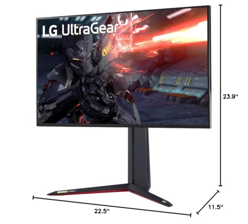 LG 27GN950-B 27" Ultragear 4K UHD Nano IPS 1ms 144Hz G-Sync Gaming Monitor Bundle with 3 YR CPS Enhanced Protection Pack and Microsoft 365 Personal 15 Month Subscription