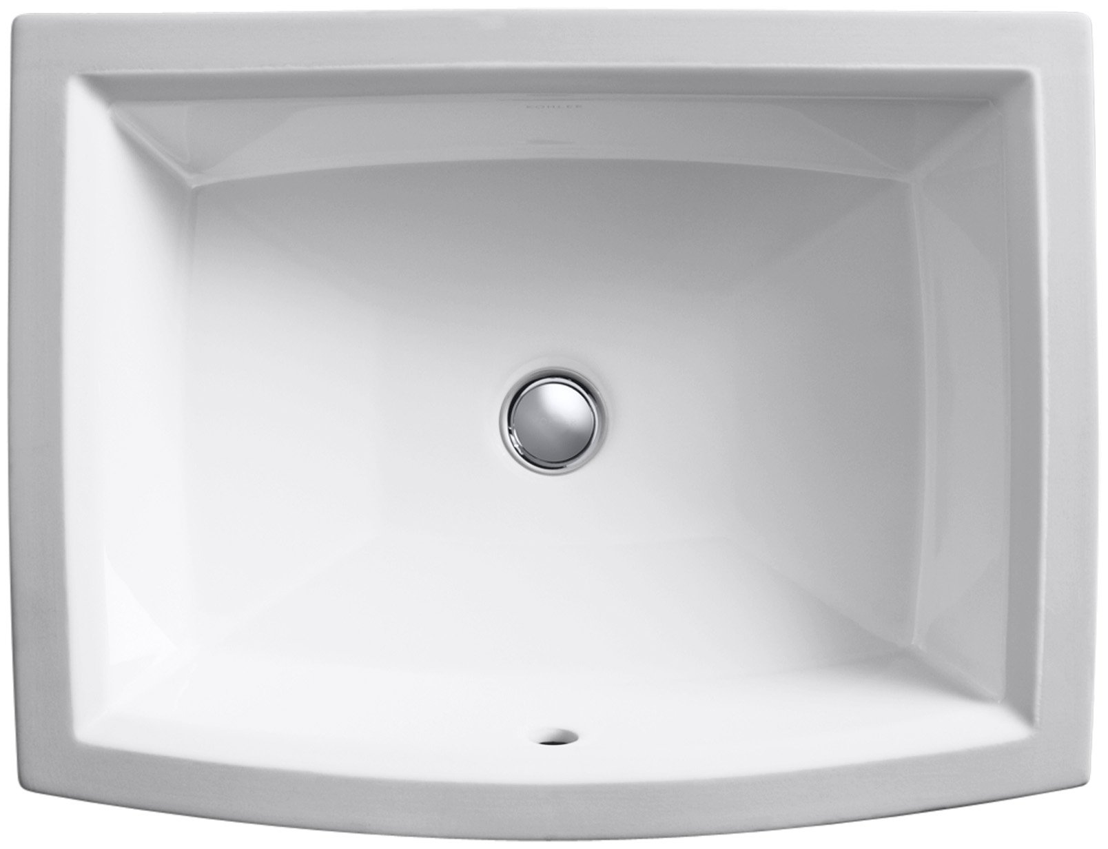 KOHLER K-2355-0 Archer Under-Mount Bathroom Sink, White
