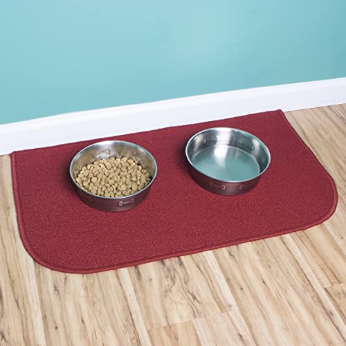 Washable Stain Resistant Kitchen Rugs with Latex Backing, Kitchen Mats for Floor, 18"x30" Red, John Ritzenthaler Company