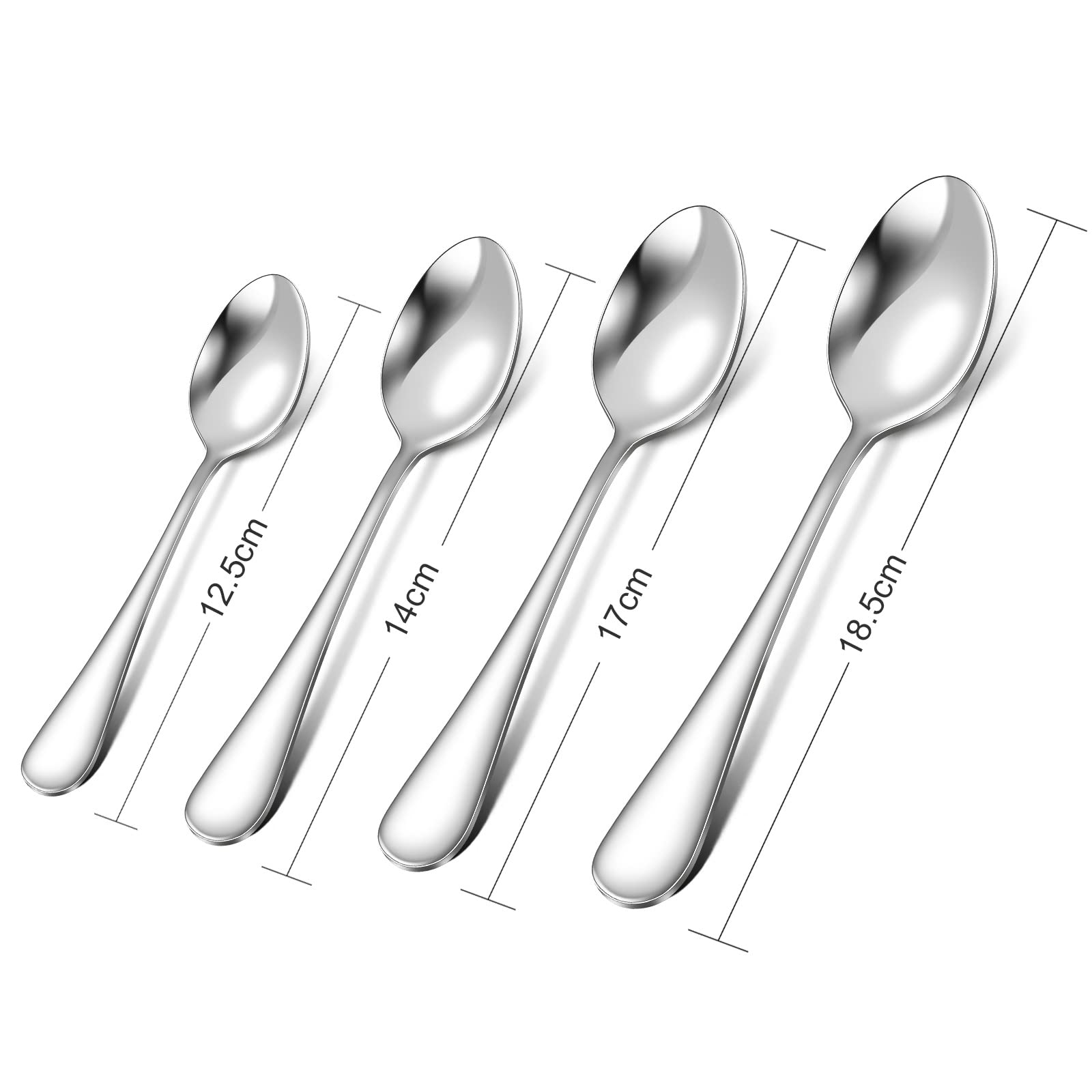 Personalized Custom tablespoon stainless steel,Custom Teaspoon stainless steel Engraved name ice cream Spoon Personalized Valentine's Day Easter Anniversary Wedding Gift (Silver)