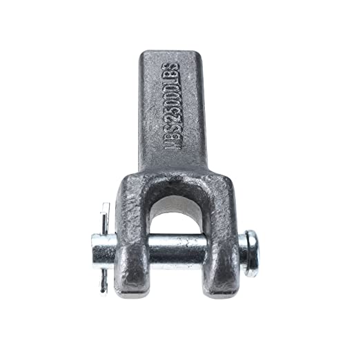 NORJIN 6 Pack 3/8 Weld-On Safety Chain Retainer, Forged Steel Chain Hooks for Truck Trailer Hitch, 25000LBS WLL