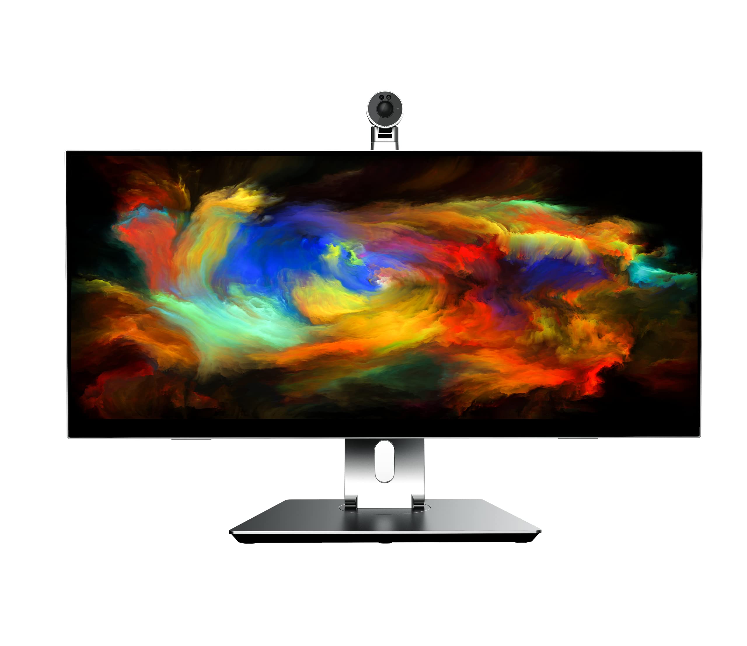Jupiter Systems Pana 34, Touch Interactive 21:9 HDR Certified Desktop Monitor, 165hz Refresh Rate with FreeSync Premium, 1ms Response Time, 4k Rotating Webcam, Swivel Base and Drafting Stand