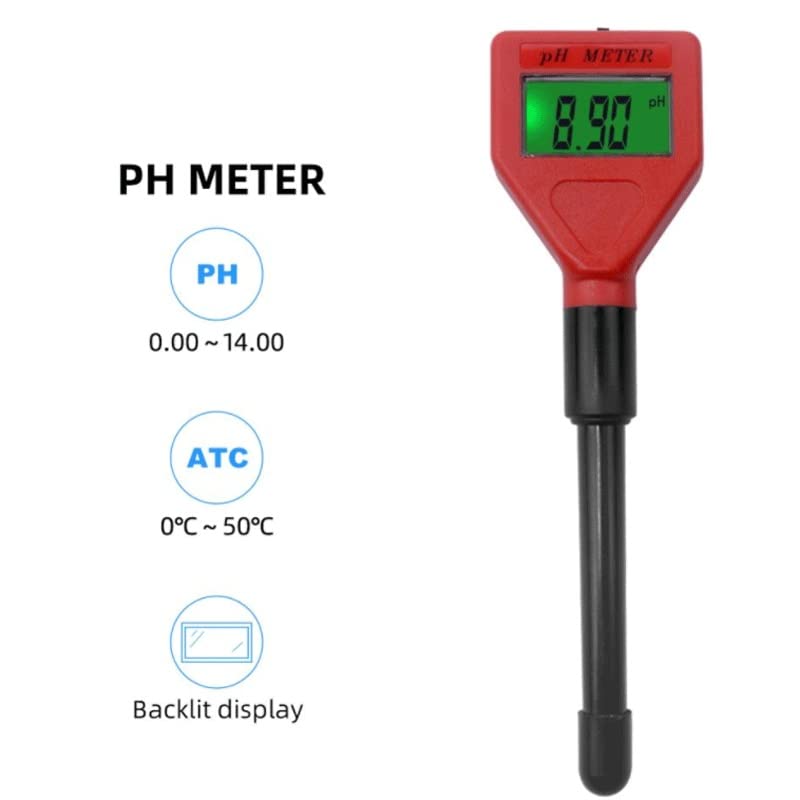 LHLLHL PH Meter Acidimeter Tester Experiment Measuring Water Quality Analyzer with Backlight for Aquarium Pool Water