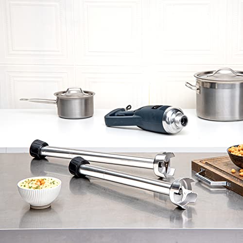 Restaurantware Hi Tek Stainless Steel Blending Shaft - Fits Variable Speed Immersion Blender - 18" - 1 count box,Silver
