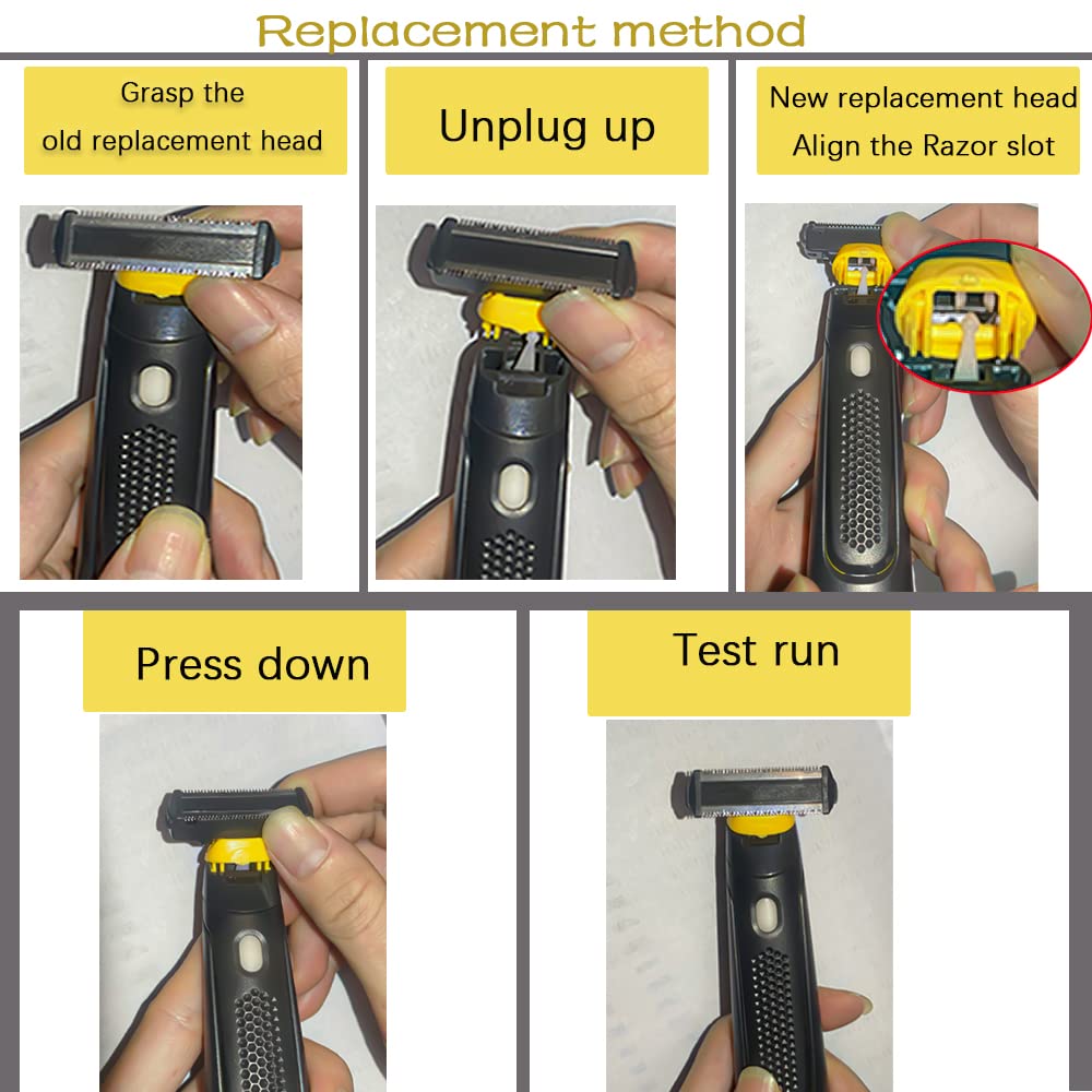 JUPSDDTH Replacement Blades for Electric Razor Solo Trimmer Titanium Replacement Cutter Head