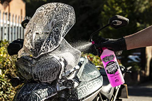 Muc Off Motorcycle Care Duo Kit - Motorcycle Cleaning Kit, Motorcycle Detailing Kit - Includes Motorcycle Cleaner and Protection Spray