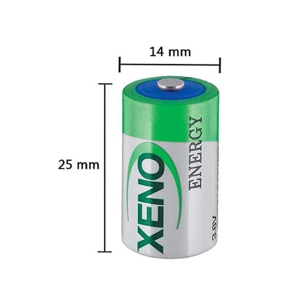 NOOKK (50-Pack) 3.6V 1/2AA 1200mAh XL-050F Lithium Thionyl Chloride Battery Replacement for Xeno XLP-050F XL-050F ER14250/W B9604T Battery