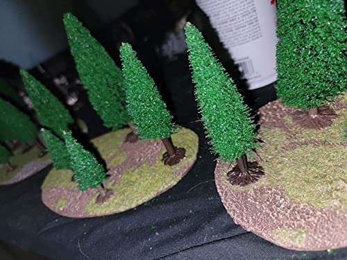 Model Cedar Trees 10PCS Train Scenery Landscape Pine Miniature Diorama Trees Mixed Model for Road Architecture Building DIY Decoration Gift (10)