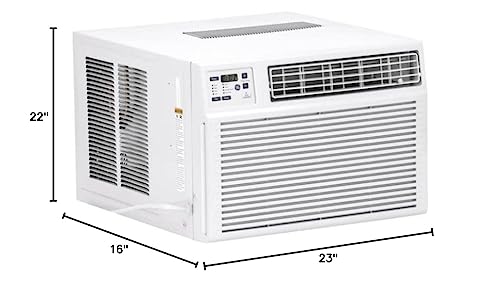 GE AHE08AX 8,000 BTU 350 Sq. ft. Window Air Conditioner with Heat (Renewed)