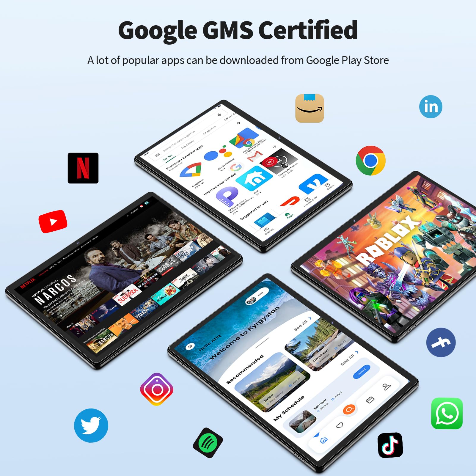 NORTH BISON Android Tablet, 10.1 Inch Android 13 Tablet