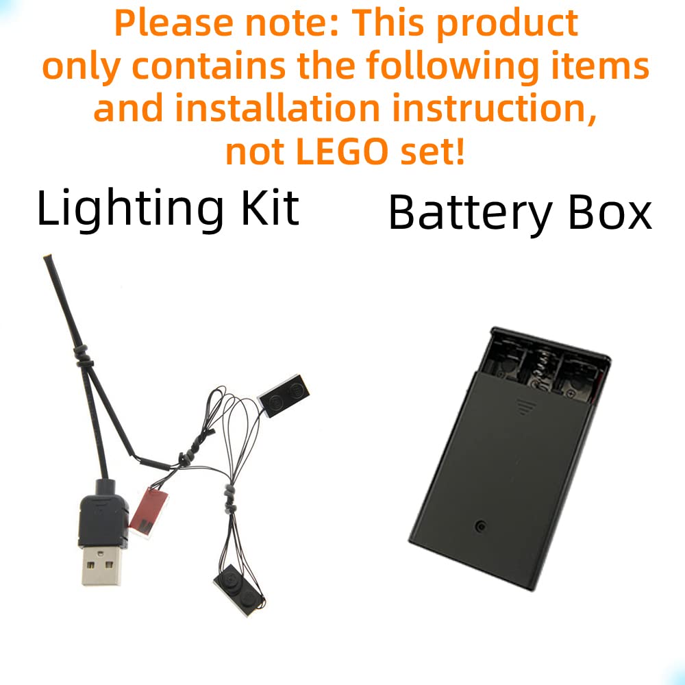 GEAMENT LED Light Kit Compatible with Lego Venom - Lighting Set for Spider Man 76187 Building Model (Model Set Not Included)