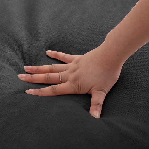linor Pull Out Sofa Bed,2-in-1 Sleeper Sofa with Folding Foam Mattress, Modern Loveseat Sleeper, Pull Out Couch Sofa Bed for Living Room/Apartment (Dark Grey, Full)