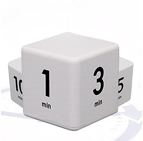JOYIT Cube Timer 1, 3, 5 and 10 Minutes Countdown Timer, Kitchen Timer, Outdoor Timer, Workout Timer
