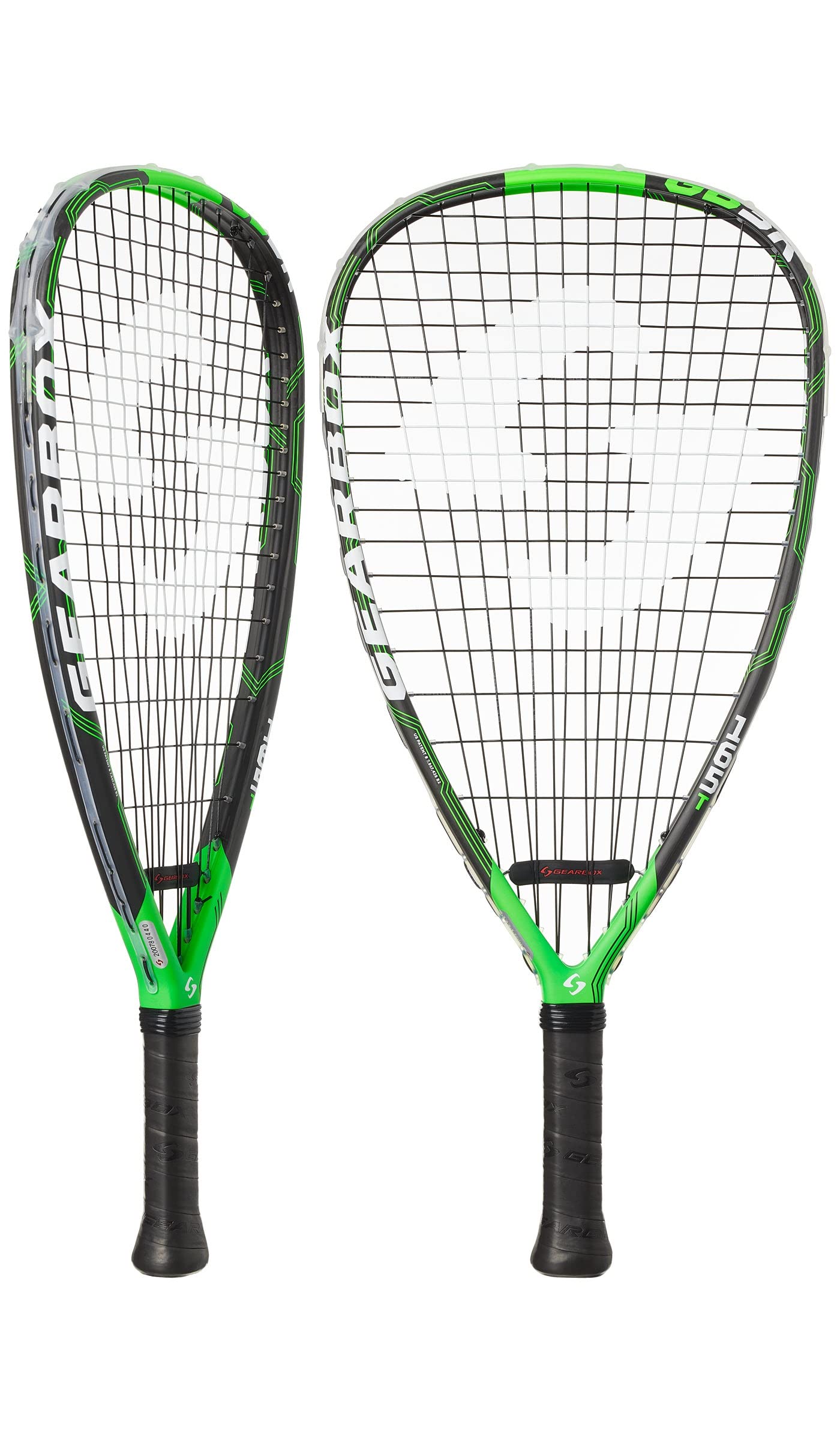 Gearbox GB3K 165T Green Racquetball Racquet - 3 5/8 Grip