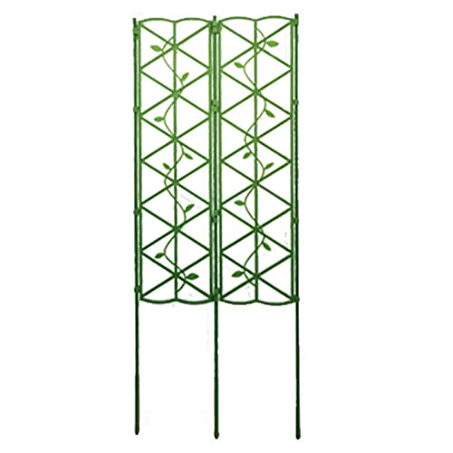 NOIRDA Garden Trellis for Climbing Plants, 90cm 120cm 150cm Outdoor Fence Climbing Frame with PE Grid, Rustproof Plant Support for Rose Ivy Vines Vegetable Flower, Green (Size : 90x30cm(35.4x11.8in))