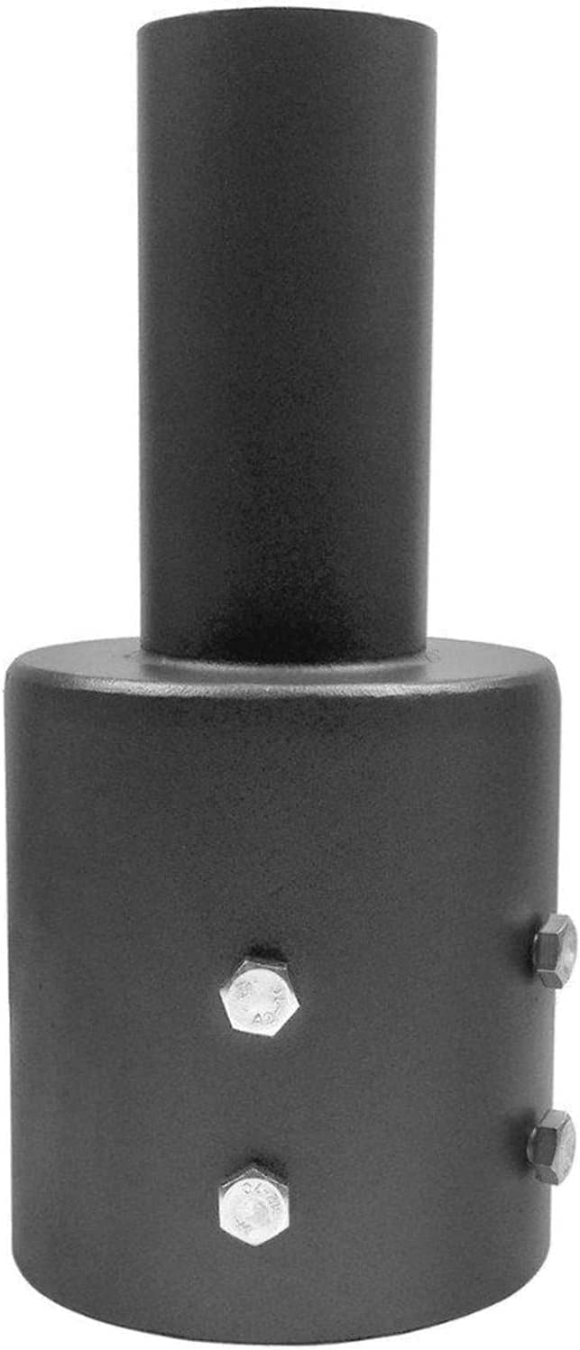 Light Pole Adapter for 3-inch Round Pole, Top Pole Tenon with 2 3/8" Slip Fit Mount, Round Pole Bracket Tenon Adapter for Led Parking Lot Lights Led Shoebox Led Area Light (1 Pack)
