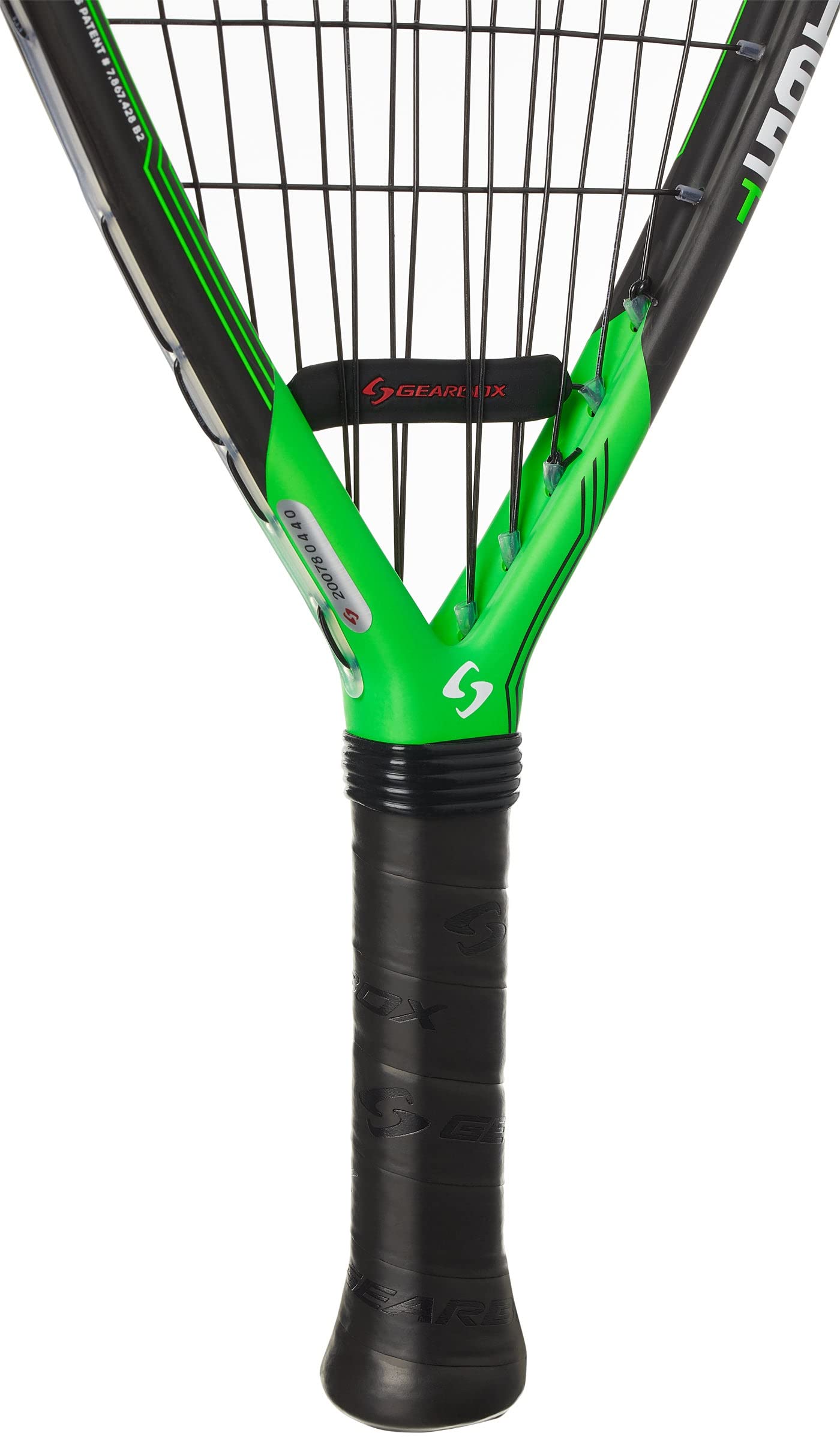 Gearbox GB3K 165T Green Racquetball Racquet - 3 5/8 Grip