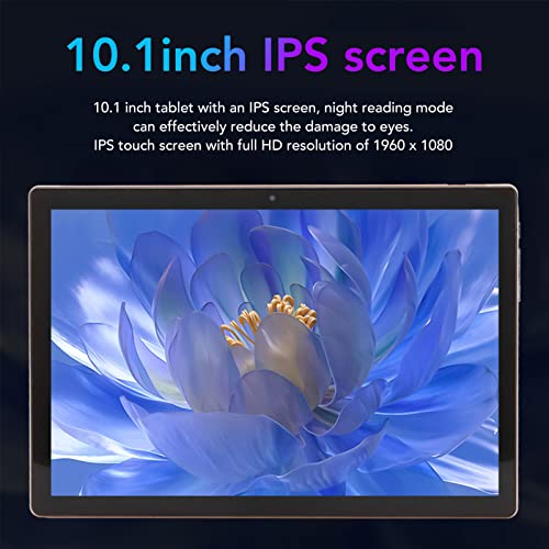 Jectse for Tablet, 10.1 Inch Tablet 6GB RAM 128GB ROM 2.4 5G WiFi Tablet with 5MP 13MP Camera, Octa Core Dual SIM Tablets, 8800mAh IPS HD Touch Screen, Golden