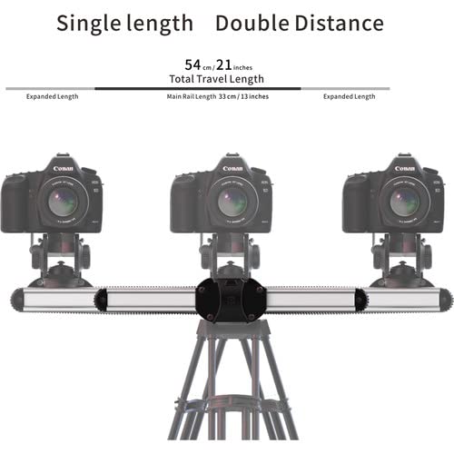 Fiil Zeapon Micro 2 Portable Camera Rail Slider, Travel Distance 54cm/21in, Consistency Speed, Carry Bag included - Bundle with Low Profile Mount Easy Lock 2 with Ball Head, Max.Payload 8kg/18lb