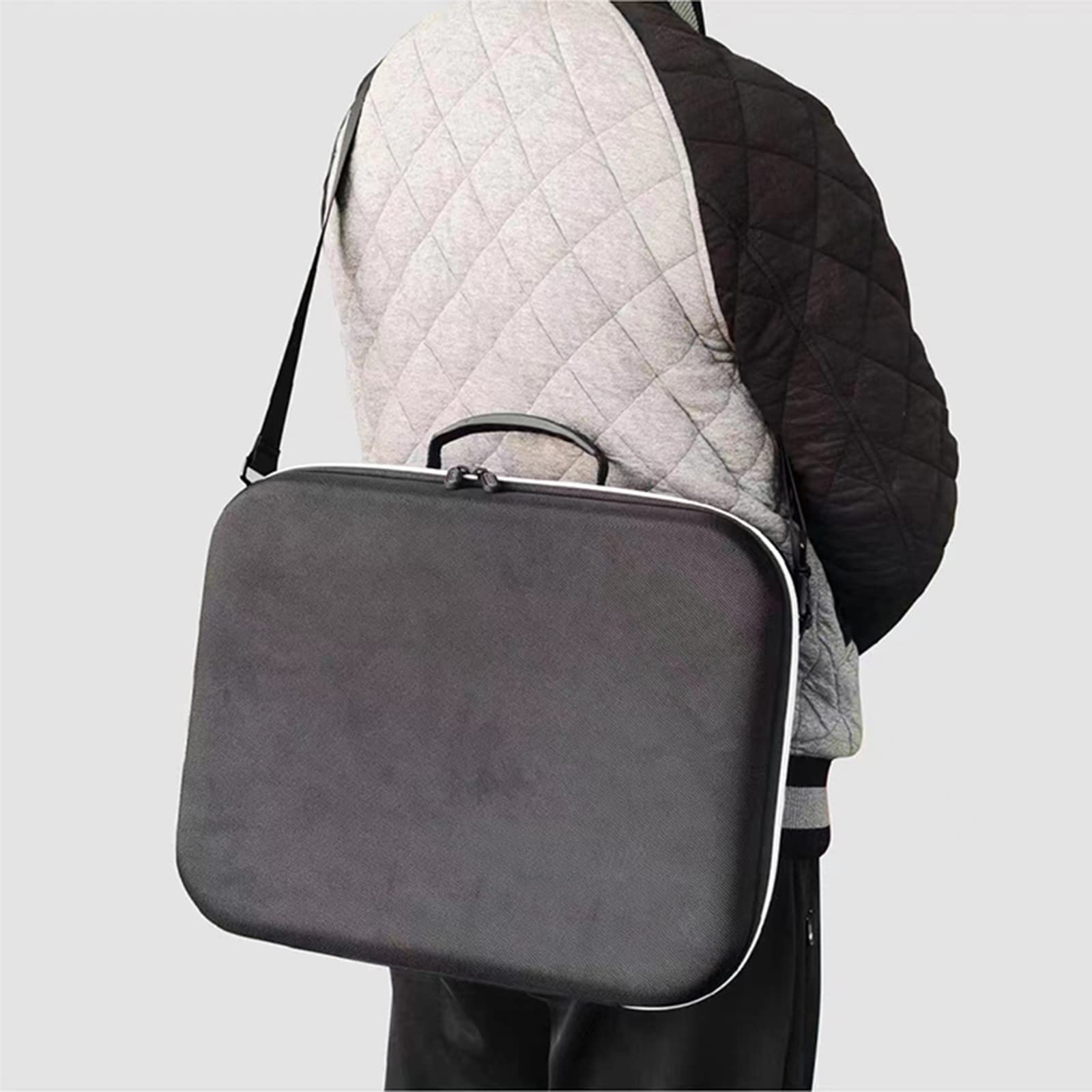 HUAYUWA Hard VR Carrying Case for PS VR2, All-in-One Protective Case Compatible for Playstation VR2 Headset and Touch Controllers, for VR2 Home and Travel Storage Bag