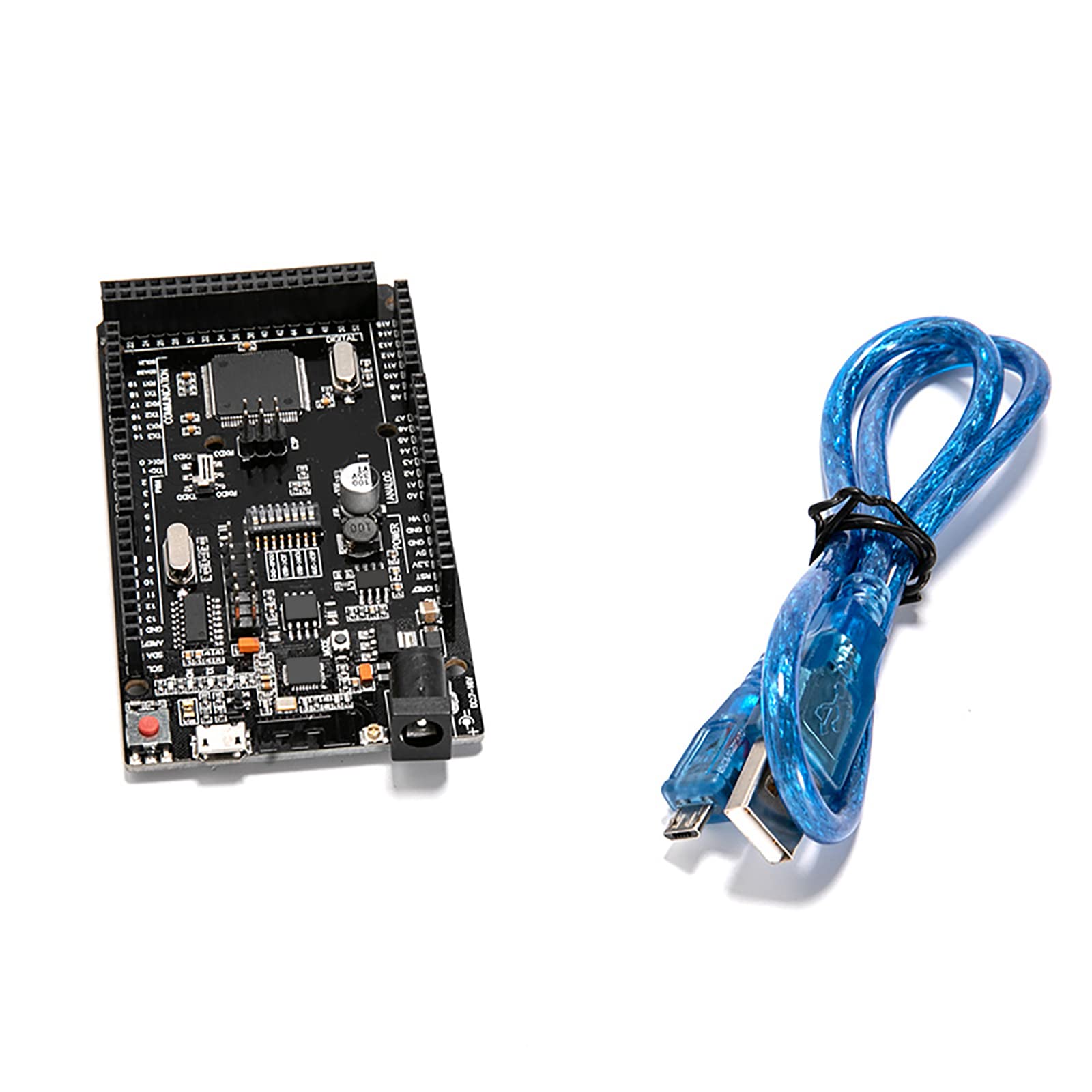 Huayuxin Single Board Computers Intended for Mega2560 R3 ATmega 2560 with USB Cable, Integrated with Wi-Fi Module, Compatible with Arduino IDE C C++ Project 1 PCE