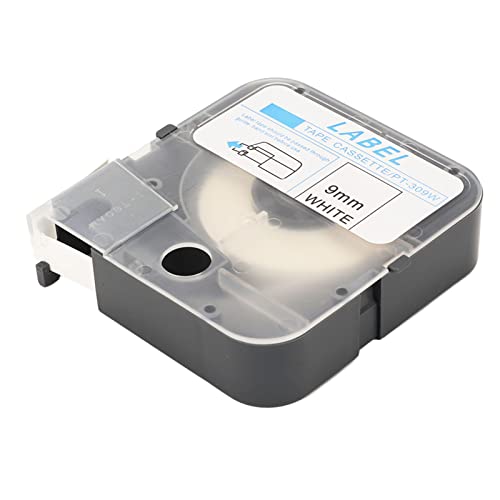 Label Maker Tape Replacement, 8m Length 9mm Wide Label Tape for LM380E LM390A