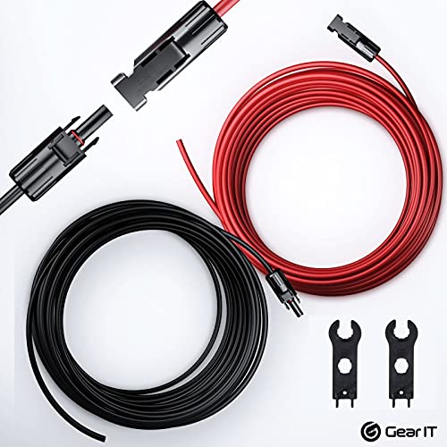 GearIT 12AWG Solar Extension & Y Multi Branch Adapter