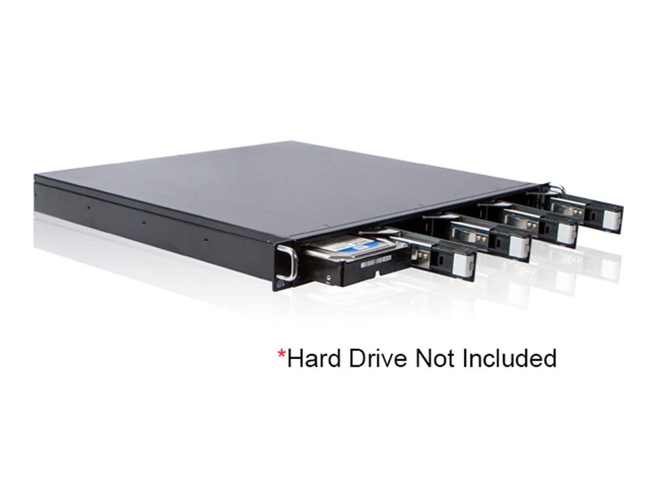 iStar M-140HD-ITX 1U 4-Bay Trayless Storage Server Rackmount Chassis 12Gb/s HDD SFF-8643 Backplane