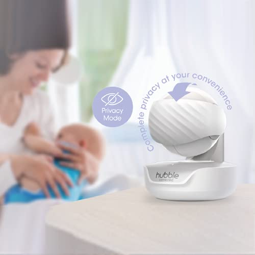 HUBBLE CONNECTED Nursery Pal Connect β 5-inch Parent Unit and Wi-Fi Smart Baby Monitor - Remote Pan/Tilt/Zoom - 2-Way Intercom System, Night Vision with Grip