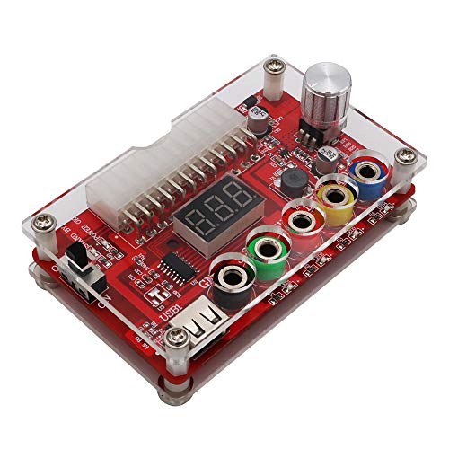 KALEN ATX 24Pin Breakout Board with ADJ Adjustable Knob and Acrylic Shell Kit Regulator