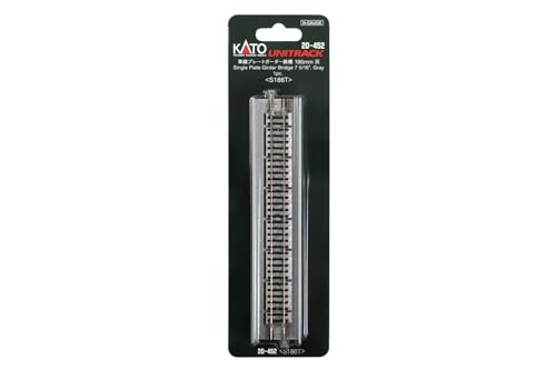 Kato USA Inc. N 186mm 7-5/16 Plate Girder Bridge Gray KAT20452 N Track