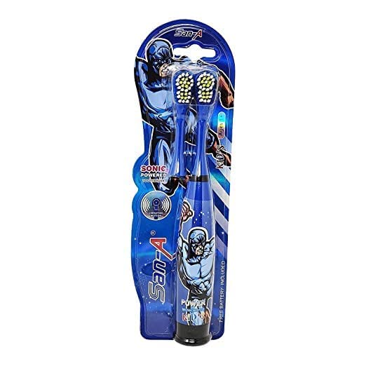 JELLIFY Kids Cartoon Printed Blue Electric Toothbrush Extra Soft Electric Battery Powered Toothbrush for Kids Pack of 1