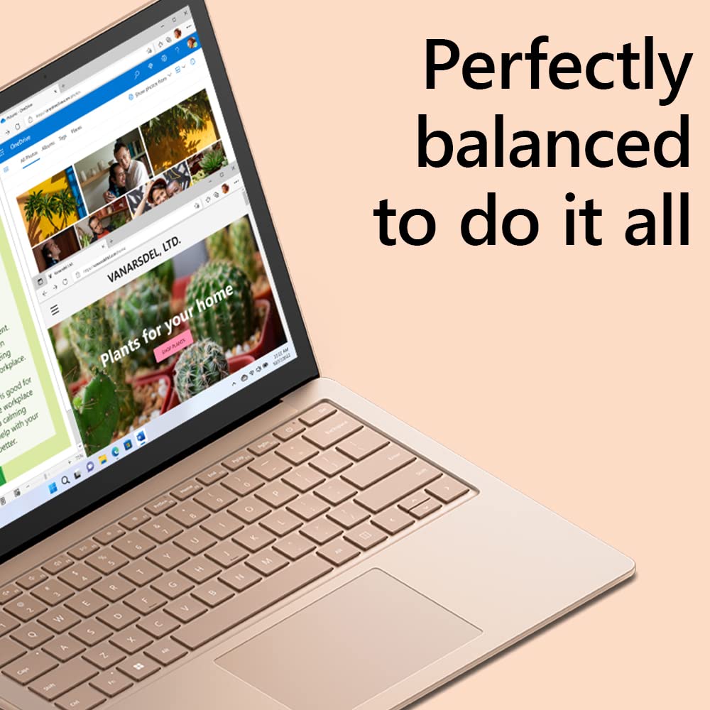 Microsoft R1S-00062 Surface Laptop 5 13.5" Intel i5, 8GB/512GB Touch, Sandstone Bundle 365 Personal 15 Month Subscription